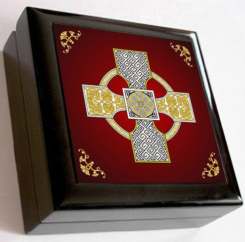 Keepsake Box - Celtic Cross – The Scottish Shoppe & A Little Bit of Ireland