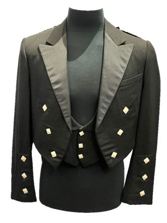 Prince Charlie Barathea Jacket & 3-Button Vest 40 Regular - Ex Hire ...