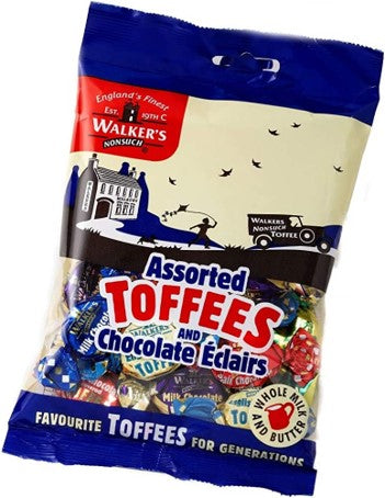 Walker's Assorted Toffee & Chocolate Eclairs Bag – The Scottish Shoppe ...
