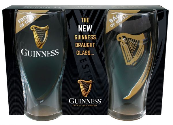 Guinness 2-Pack Embossed Pint Glasses – The Scottish Shoppe & A Little ...