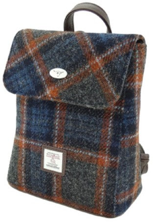 Harris Tweed Mini Backpack - Tummel – The Scottish Shoppe & A Little ...