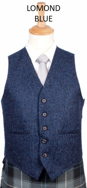 Wallace Tweed Jacket & 5-Button Vest - Blues – The Scottish Shoppe & A ...