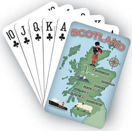 Playing Cards - Scotland Map – The Scottish Shoppe & A Little Bit of ...
